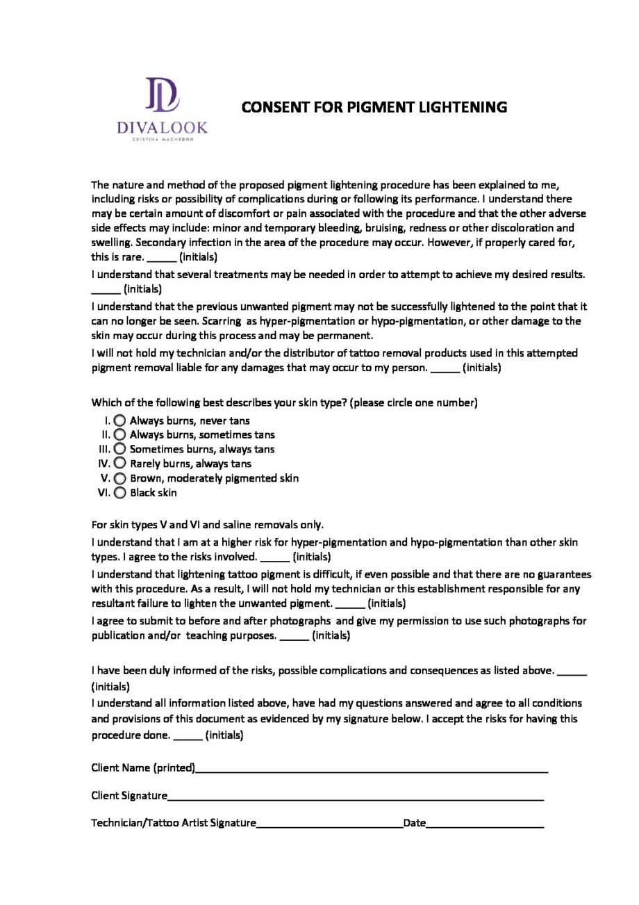 Consent Forms - Divalook Academy